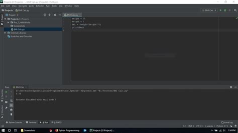 Design A Modular Program That Calculates And Display A Persons Body Mass Index Bmi The Bmi Is
