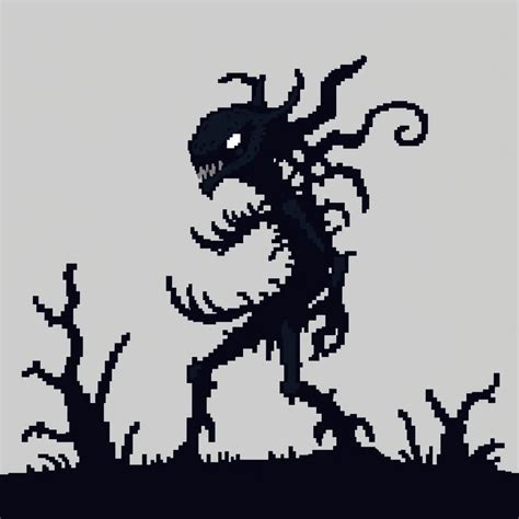 Pixel Art Enemy Character For 2d Games