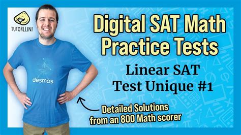 Digital Sat Math Linear Sat Test Unique 1 Youtube