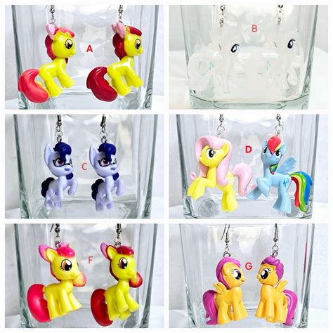 Mlp Inspired Toy Earrings Etsy