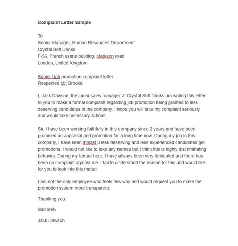 Sample Letter Of Complaint Bullying At Work