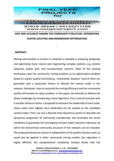 A Discrete Krill Herd Optimization Algorithm For Community Detection Pptx