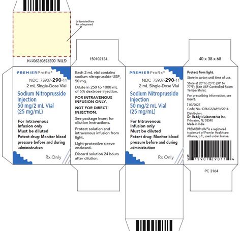 Sodium Nitroprusside Package Insert Prescribing Info