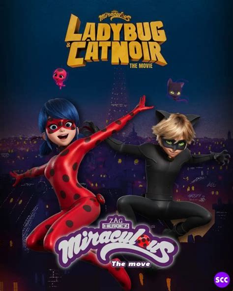 Ladybug And The Catwoman Movie Poster With Two Women In Black Cats Costumes