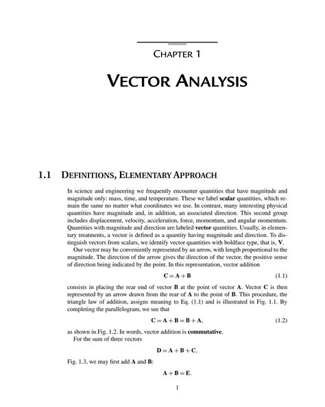 Solution Vector Analysis By Methods Of Mathemacial For Physicists
