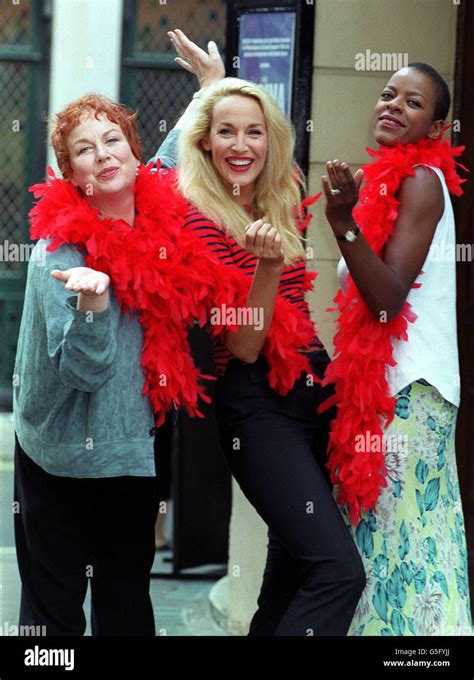 Actresses From Left To Right Pam Ferris Jerry Hall And Josette Simon