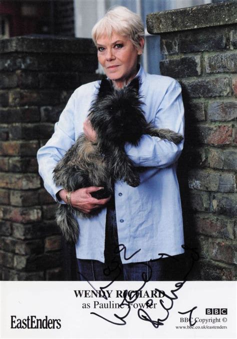 Wendy Richards Pauline Fowler Eastenders Hand Signed Cast Photo