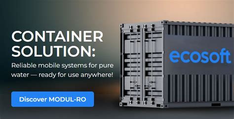 Container Solution By Ecosoft Reliable Mobile Systems For Pure Water