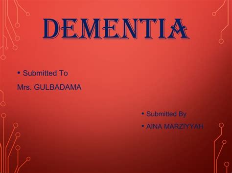 Dementia Ppt