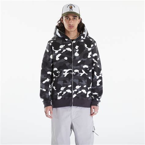 Hoodies And Sweatshirts A Bathing Ape City Camo Shark Full Zip Hoodie