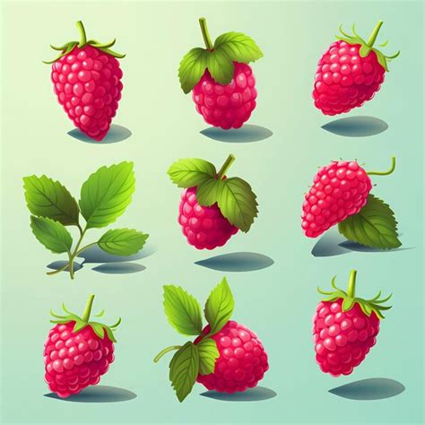 premium vector raspberry