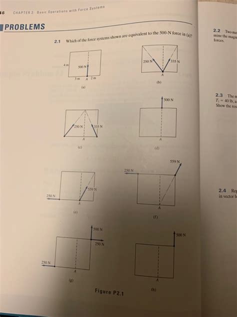 Solved 6 Chapter 2 Basic Operations With Force Systems