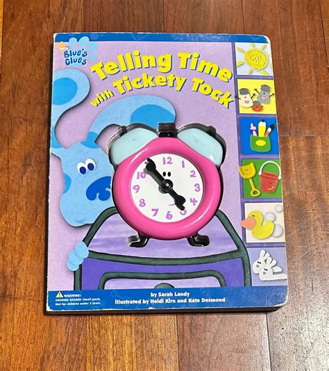 Blues Clues Telling Time With Tickety Tock Book Hardbook 2001 Etsy Uk