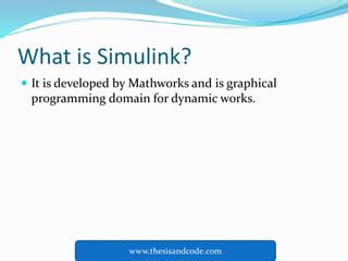 Working With Simulink PPT