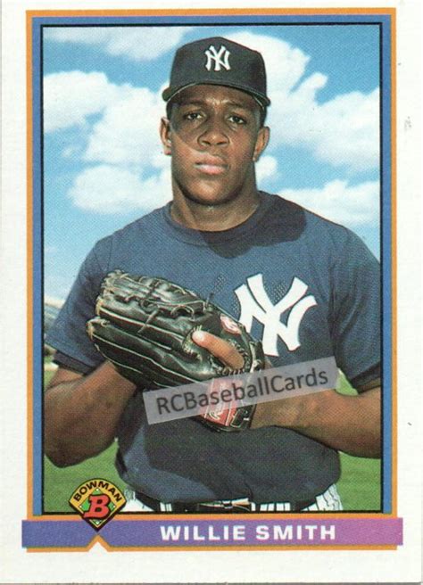 1991 Willie Smith Yankees 1 Bowman 160 B22651