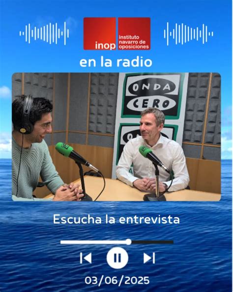 Entrevista En La Radio Instituto Navarro De Oposiciones