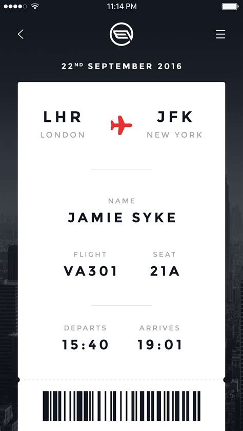Boardingpass Png By Jamie Syke Artofit