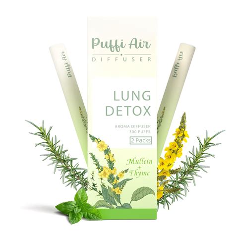 Herbal Diffuser Pen For Lung Detox And Oral Air Freshening With Extracts Of Mullein