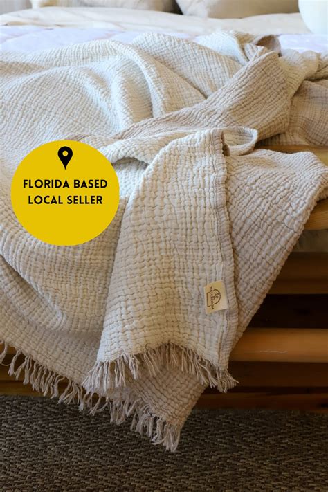 Gots Certified Muslin Blanket Soft Organic Cotton Gauze Blanket