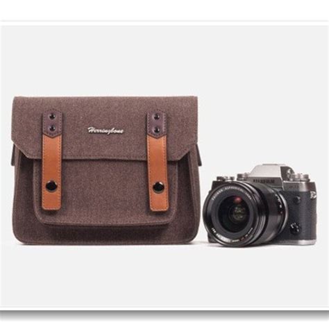 Herringbone Papaspocket Mini Shoulderbag Camera Brown Jakarta Camera