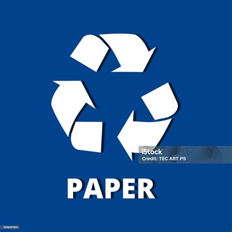 Paper Recycling Symbol Stock Illustration Download Image Now Arrow Symbol Biology Clean