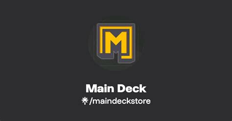 Main Deck Instagram Facebook Tiktok Linktree