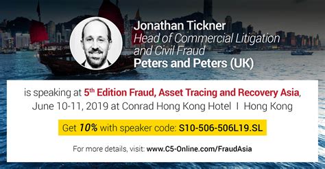 Partner And Head Of Civil Fraud Jonathan Tickner Is Speaking At The 5th Edition Fraud Asset