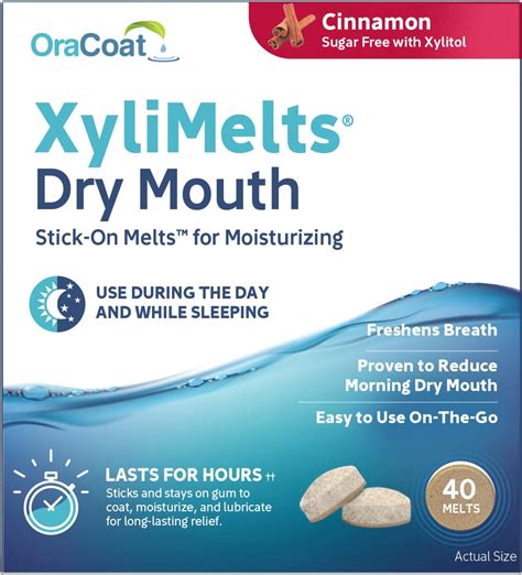 Oracoat Xylimelts Dry Mouth Relief Moisturizing Oral