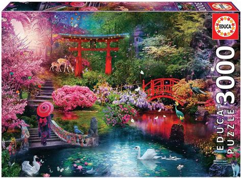 Educa Japanese Garden 3000 Piece Jigsaw Puzzle Puzzle Glue