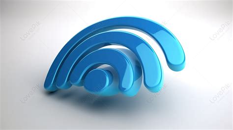White Background With Blue Wi Fi Logo In 3d Rendering 3d Technology Backgrounds Sharing