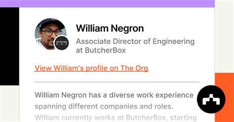William Negron Associate Director Of Engineering At Butcherbox The Org