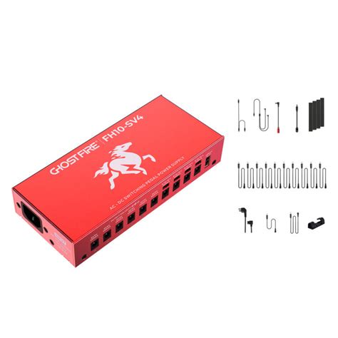 Ghost Fire พาวเวอร์แบงค์แยกระดับมืออาชีพ พาวเวอร์ซัพพลายกีตาร์แบบเหยียบพร้อมระบบป้องกันการ