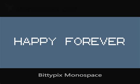 Bittypix Monospace Font By Chequered Ink