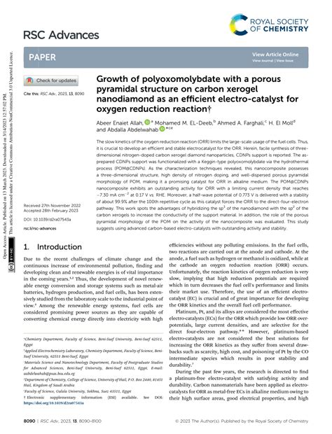 Pdf Growth Of Polyoxomolybdate With A Porous Pyramidal Structure On