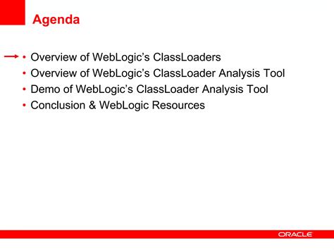 WebLogic Filtering ClassLoader And ClassLoader Analysis Tool Demo PPT
