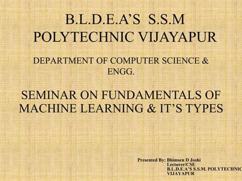 Machine Learning Basics For Beginners Ppt