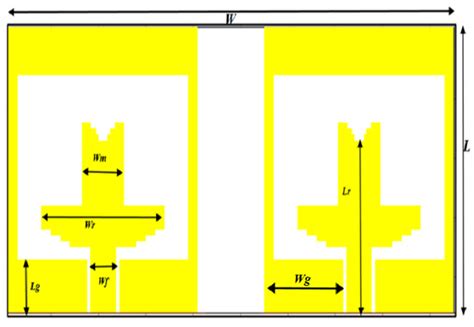 Geometry Of The Proposed Mimo Antenna Download Scientific Diagram