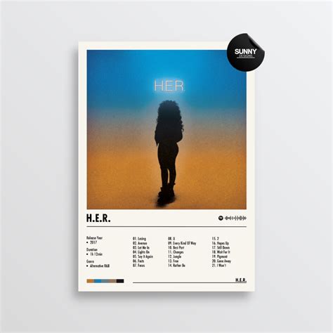 Her Her Album Cover Poster Sunny Designs Posters