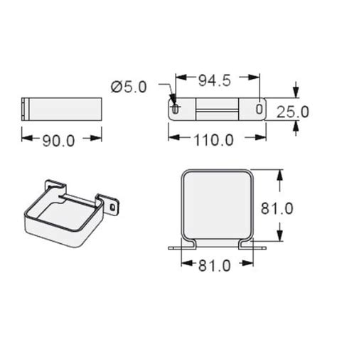 Marley Square Pvc Downpipe Clip Holderbat Sc302