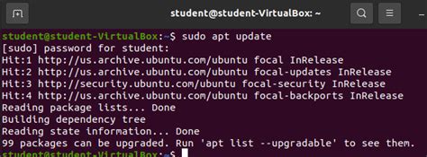 updating package repositories linux