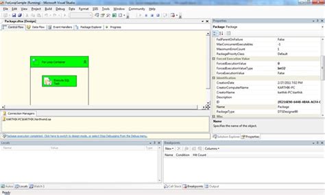 Sql Server Integration Services Ssis For Loop Task In Ssis Packages