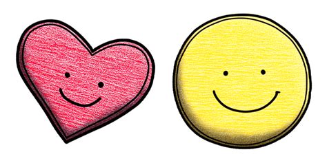 Crayon Heart And Smiley Face Cursor Sweezy Custom Cursors