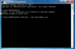 Setup Python On Windows TestingDocs