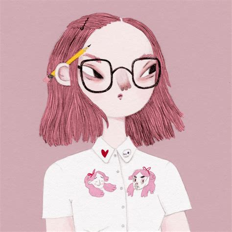 Illustrated Pencil Portrait Of Fran Meneses Aka Frannerd By Tina