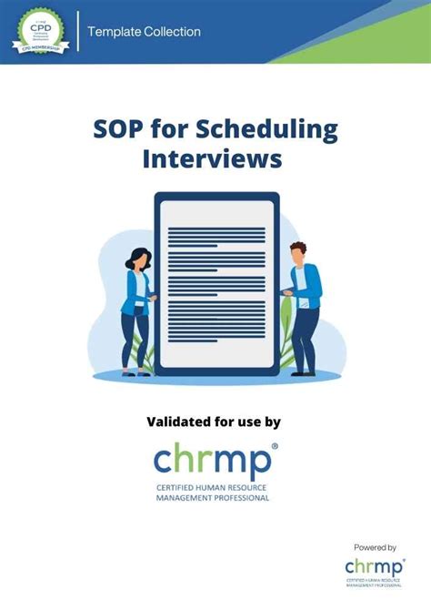 Sop For Scheduling Interviews Chrmp Membership