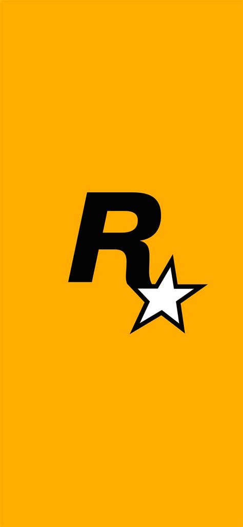 Rockstar Logo Wallpapers Yellow Minimalist Wallpapers Iphone