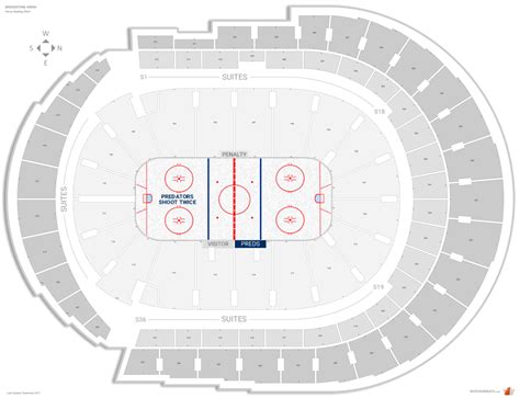 Bridgestone Arena Preds Seating Chart Pe