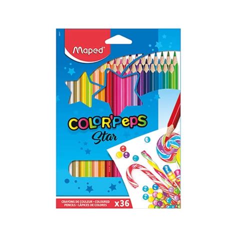 Lápis De Cor 36 Cores Maped Color Peps Triangular Lápis De Cor