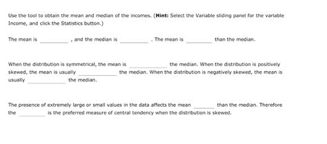 Solved 12 Central Tendency And Distribution Shape Aa Aa The