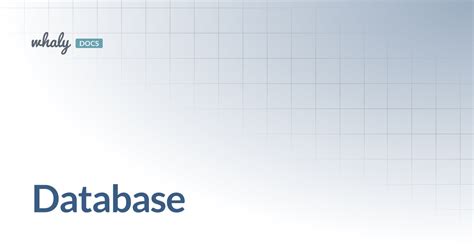 Database Documentation
